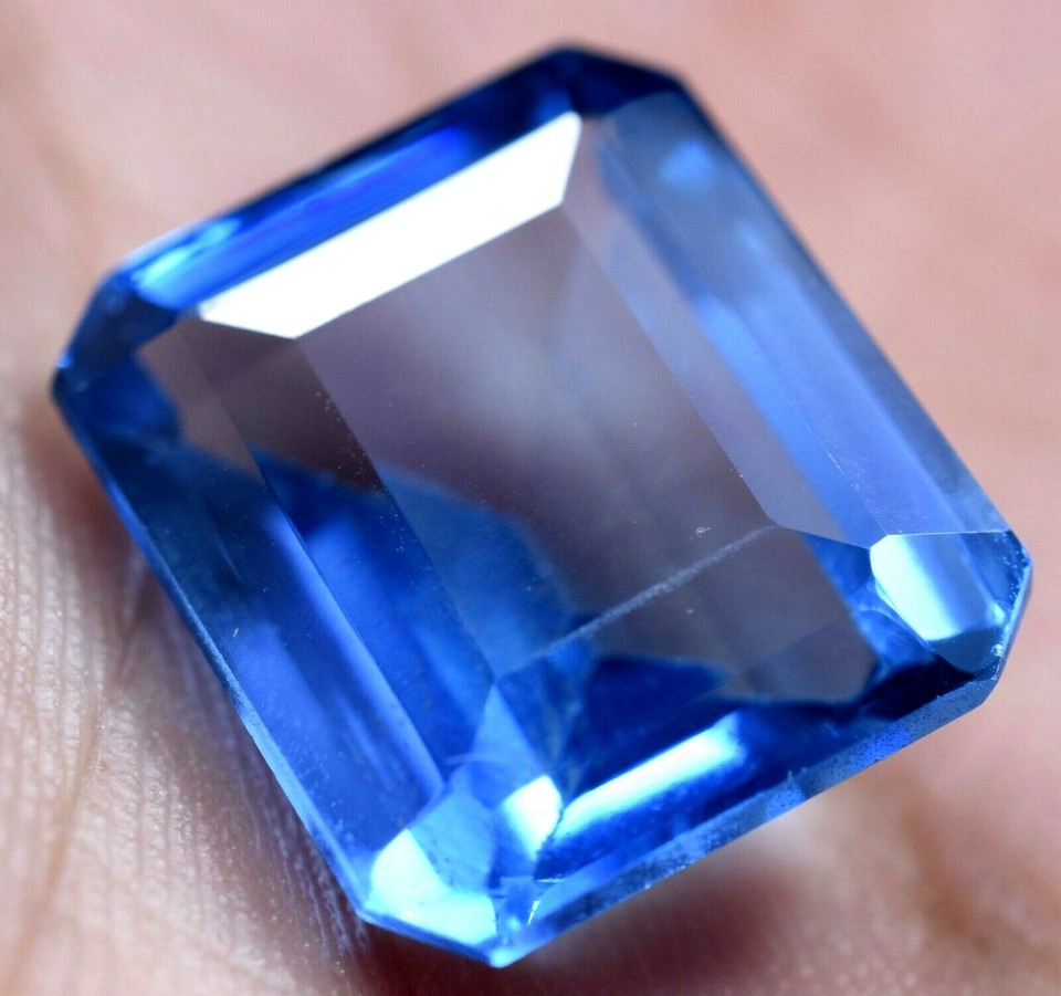 Natural 17.45 Ct Huge Blue Indicolite Tourmaline GGL Certified Treated ...