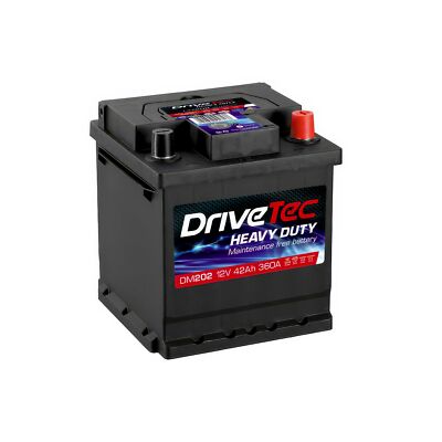 DriveTec Car Battery DM202 12V 42Ah 360A B13 3 Years Warranty T1 ...