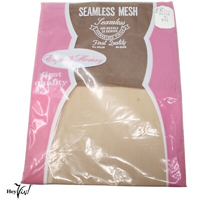 Vintage Nylon Stockings in Package Exquisite Hosiery 1 Pair Beige 9 1/2 ...