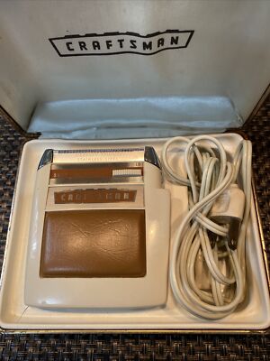 Vintage Craftsman Electric Razor Shaver Original Case/instructions ...