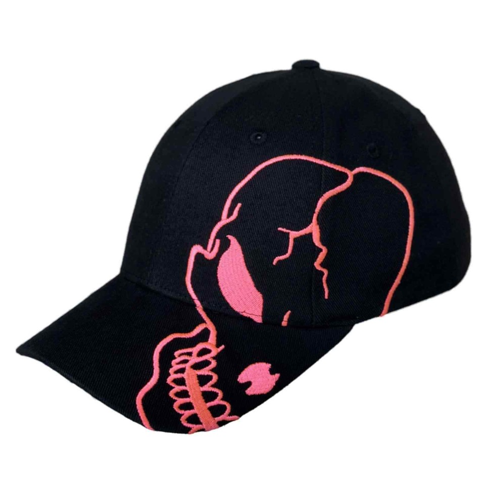 Skull Skeleton Skateboard Biker Motorcycle Military Goth Baseball Ball ...