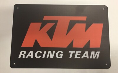 KTM Racing Sty1 Metal Tin Signs - Team Motorbike Motor Cycle Bike Dirt ...