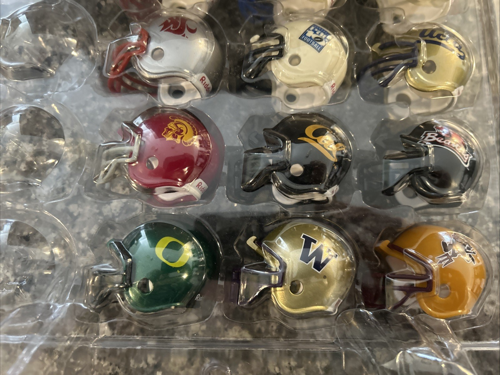 Pac 10 Conference Mini Helmet Set Riddell 2” Pocket Pro Traditional | eBay