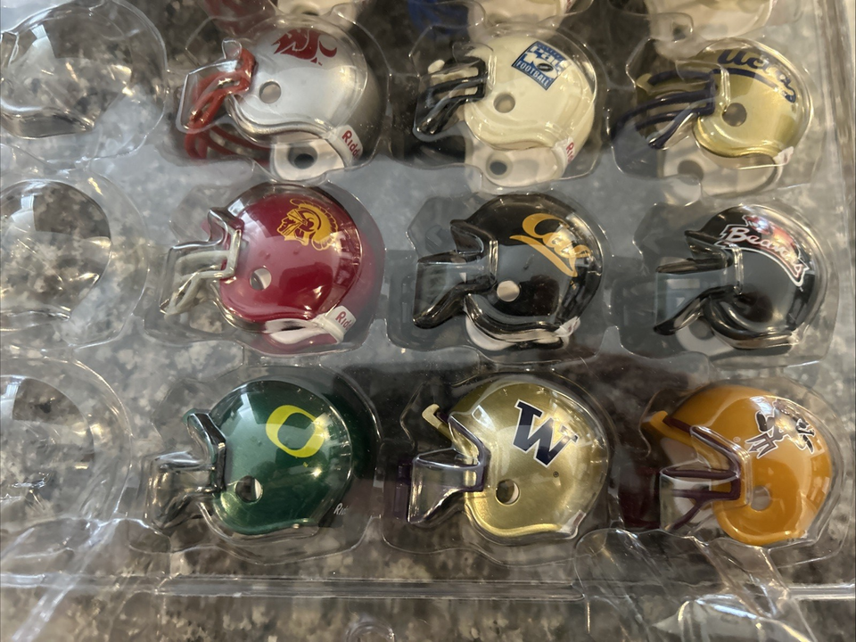 Pac 10 Conference Mini Helmet Set Riddell 2” Pocket Pro Traditional | eBay