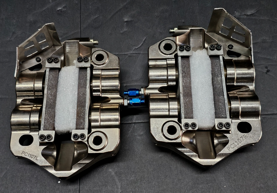 Alcon / Raybestos PC1107 4 Piston Calipers, & Pads Nascar Brembo Alcon ...