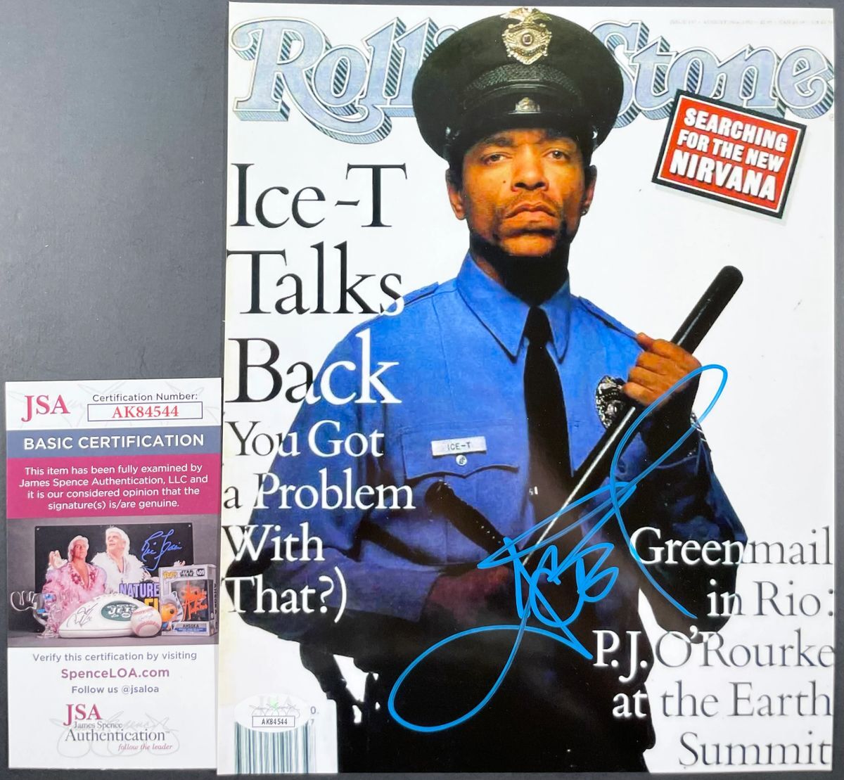 Ice-T West Coast Gangsta Rapper Signed 8x10 Photo C Hip Hop Autograph ...