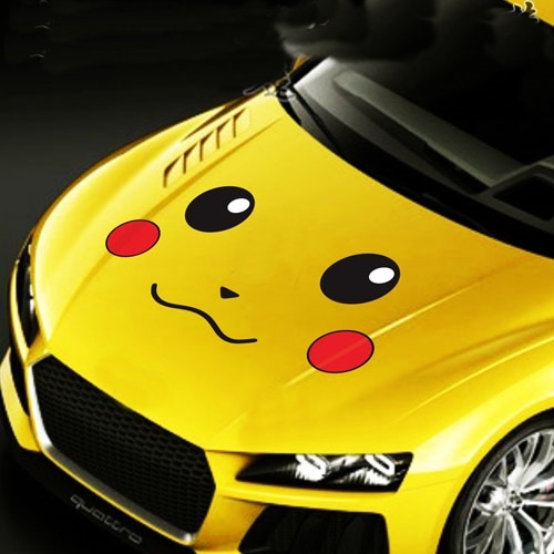 Graphics Decals Car Sticker Pikachu Decal Hood Cover Car Decor Vinyl ...