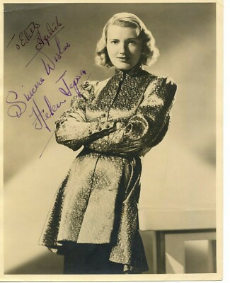 Autographié 8 x 10 Photo Opéra Star Helen Jepson Américain Lyrique de ...
