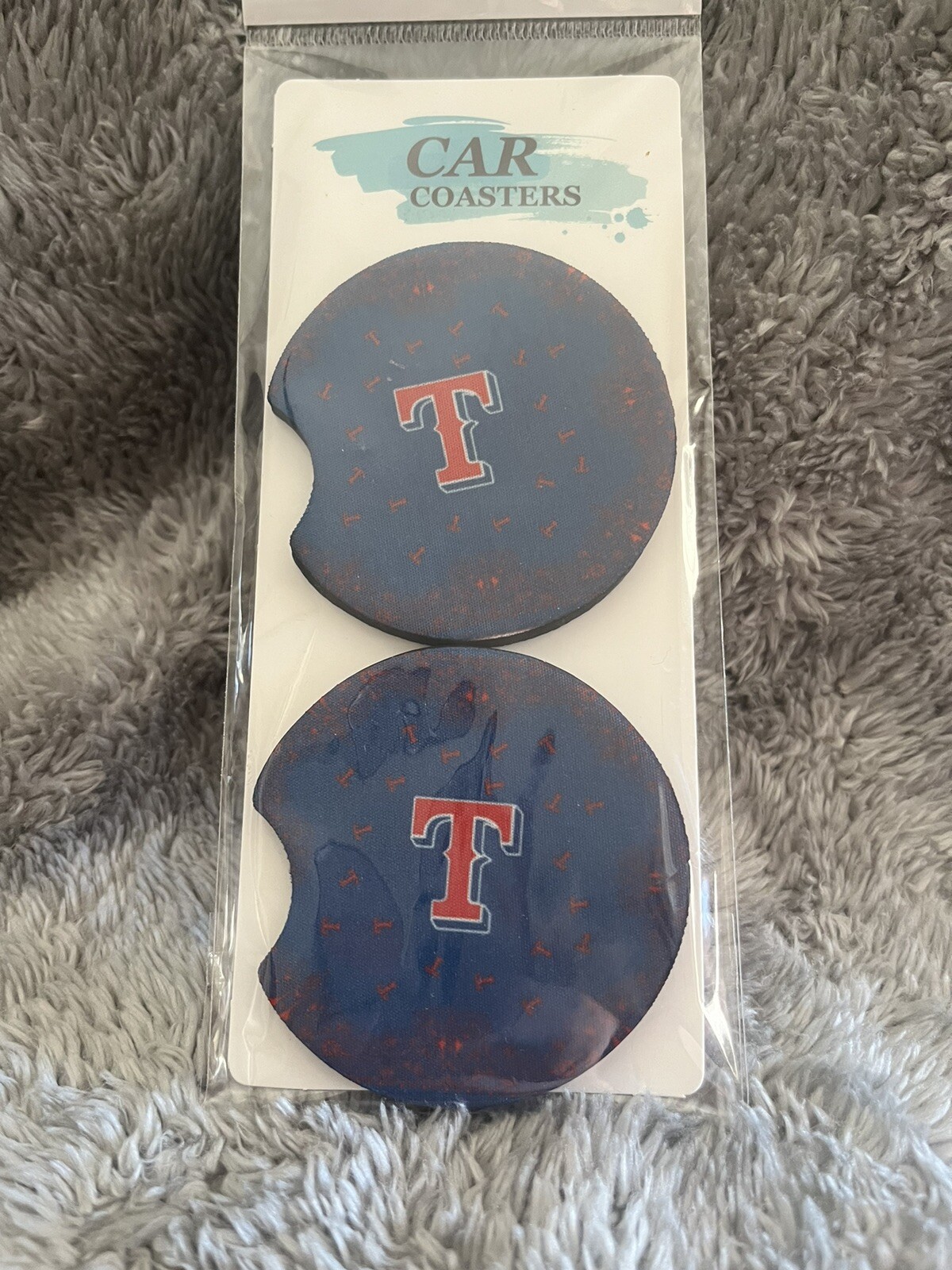 Handmade Texas Rangers Inspired Car Coasters - Set Of 2 | eBay