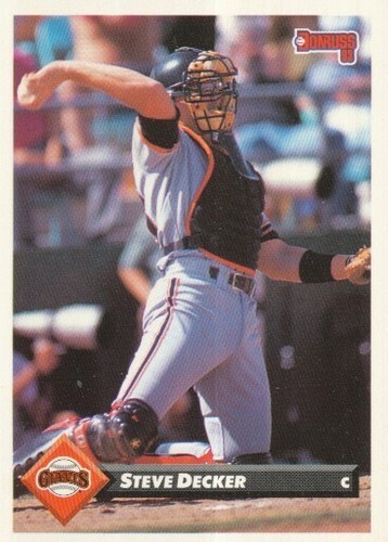 #260 SAN FRANCISCO GIANTS # STEVE DECKER # BASEBALL CARD LEAF DONRUSS ...