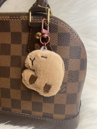 Capybara Charm Plush Animal Pendant Keychain Capybara Plush Bags Charm ...