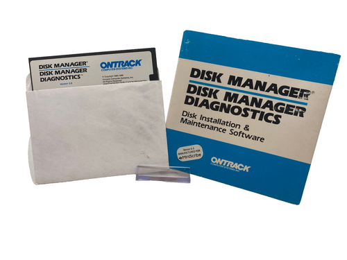 ONTRACK Disk Manager Software for IBM PC Hard Drive Ver 3.6 For Miniscribe | eBay