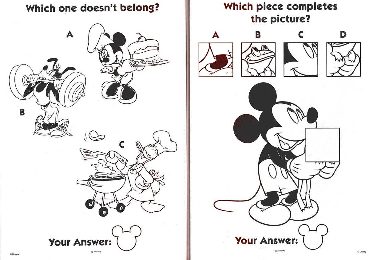 Mickey Mouse Worksheets