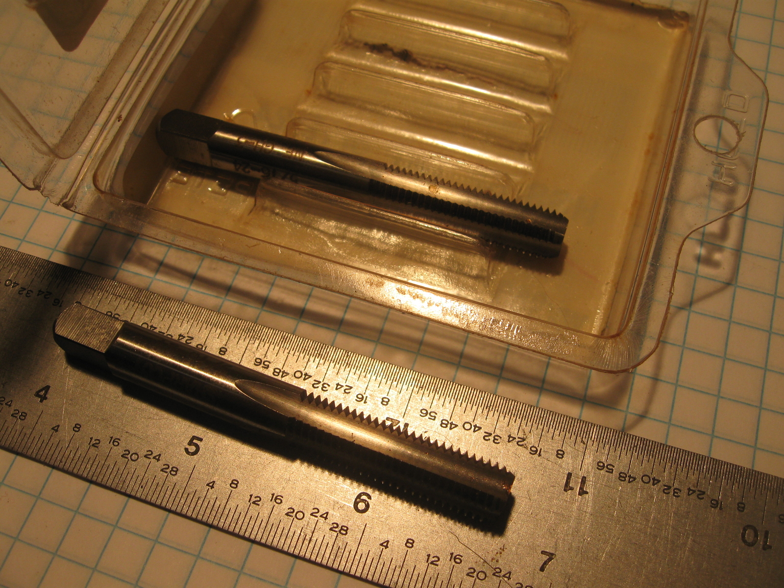 2 pc 5/16-24 Sharpcut HSS H3 4 Flute Flute Bottom Modified Point Taps ...