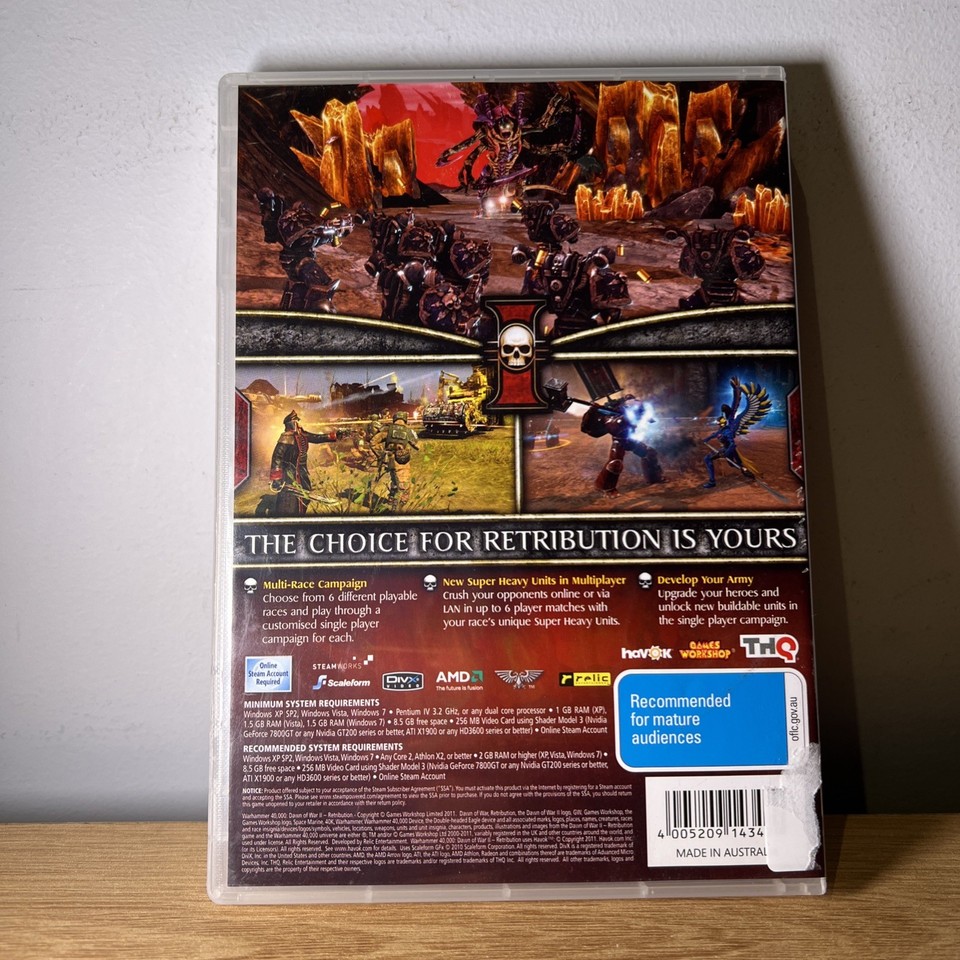 Warhammer 40,000 | Dawn Of War 2 II Retribution PC Game DVD ROM Windows ...