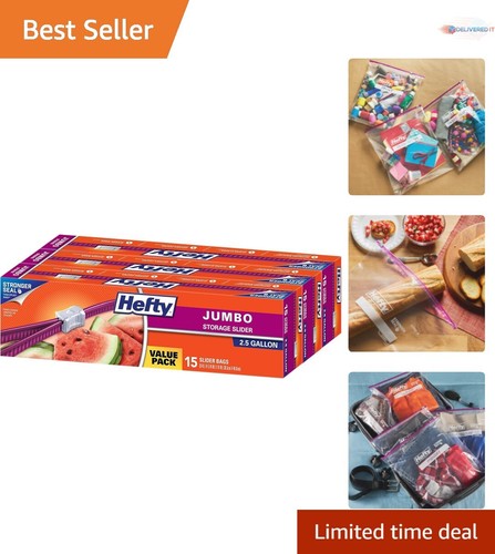 Patented MaxLock Slider Storage Bags, 45 Total - Keeping Food Fresh & Organized | eBay