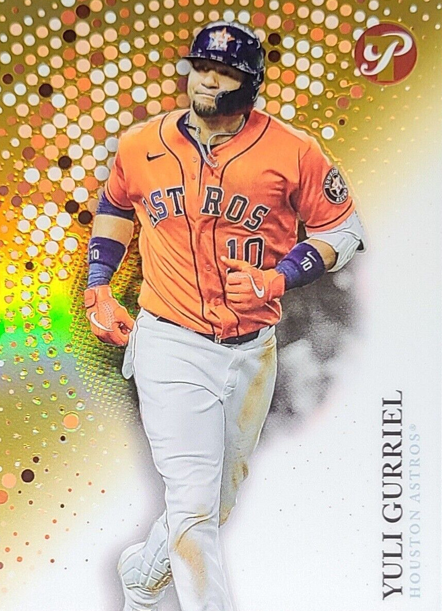 2022 Topps Pristine - Gold Refractor #191 Yuli Gurriel /50 for sale ...