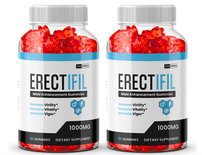 (2 PACK) Erectifil Gummies - Male Virility with Maximum Strength - 120 ...