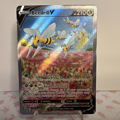 Beedrill V (Alternate Full Art) 161/189 Swsh10: Astral Radiance Holo NM ...