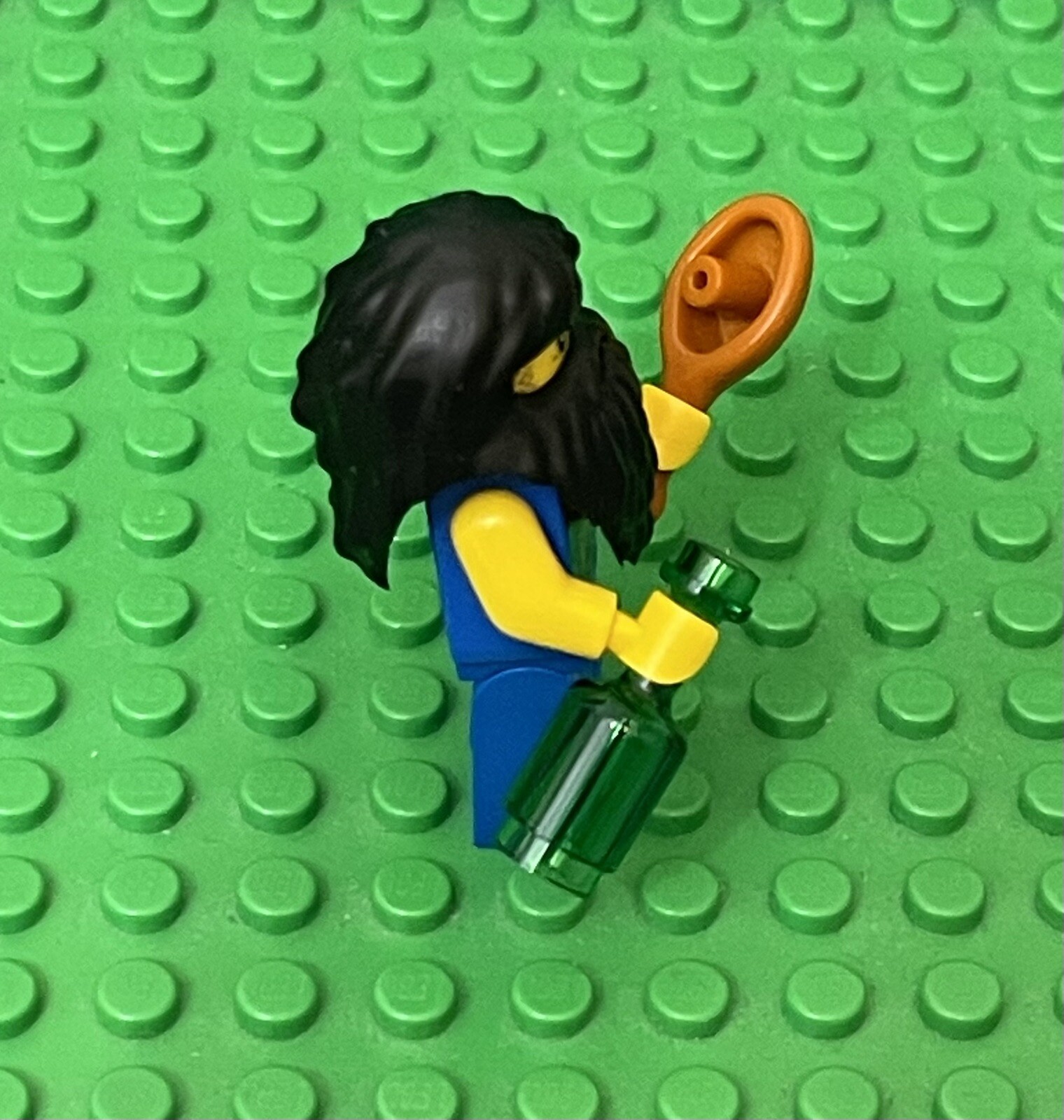 Lego BAM Pirate Castaway Mini Figure With Hair Beard,Bottle And ...