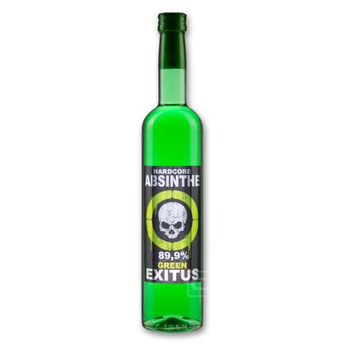 Premium Hardcore Absinthe ""Green Exitus"" - 89.9% Vol. - 0.5 Liter ...
