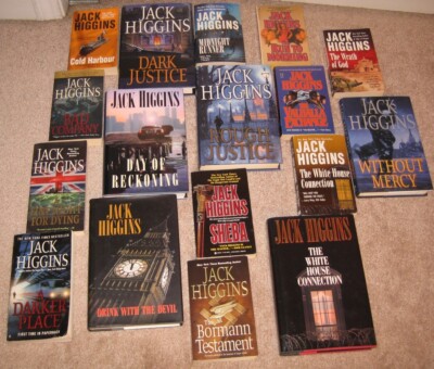 Huge Jack Higgins Book Lot of 17 (4 Hardcover, 11 Paperback) Day of ...