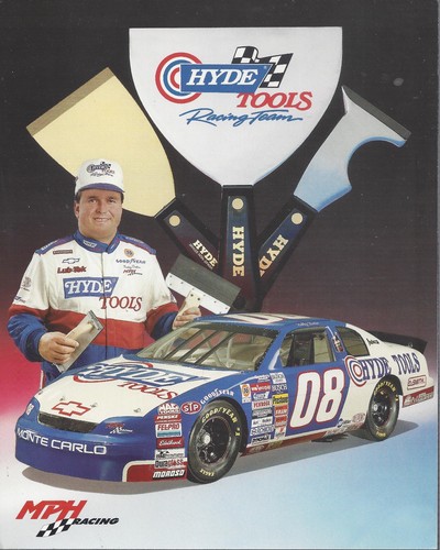 1995 BOBBY DOTTER "HYDE TOOLS" #08 NASCAR BUSCH POSTCARD | eBay