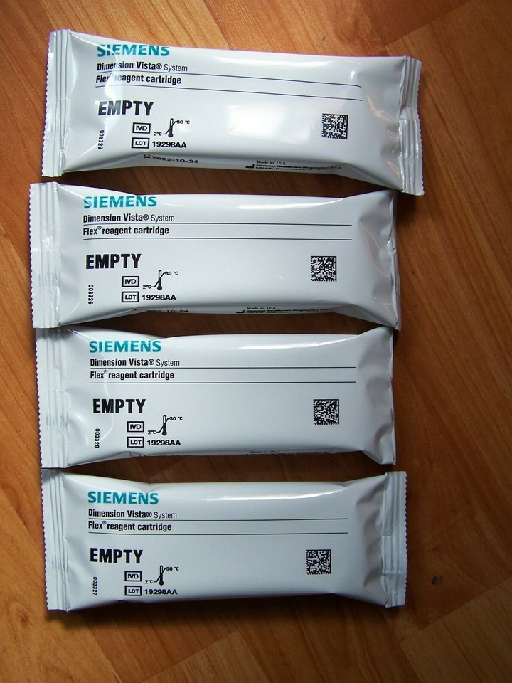 SIEMENS EMPTY FLEX REAGENT CARTRIDGE KS999, 4 cartridges included | eBay
