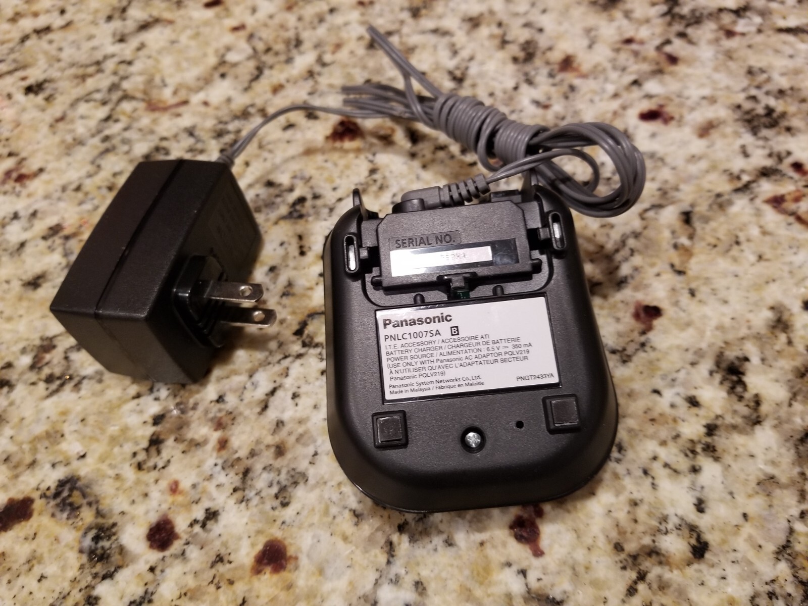 Panasonic PNLC1007SA B Handset Charging Cradle KX-TGA106 TGA641 TGA740 ...