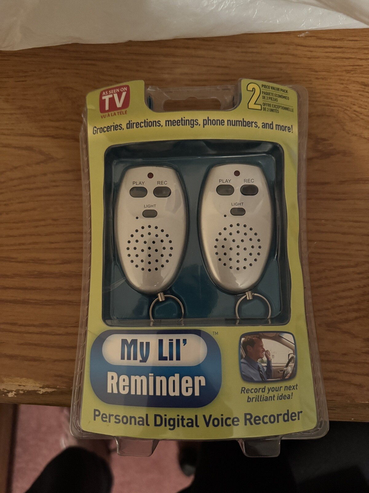 My Lil' Reminder Personal Digital Voice Recorder LED Flashlight 2 Pack ...