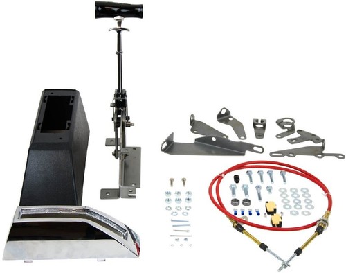 B&M Z-GATE AUTO SHIFTER,UNIVERSAL 3 SPEED,CHROME W BLACK BASE,GM TH400 ...