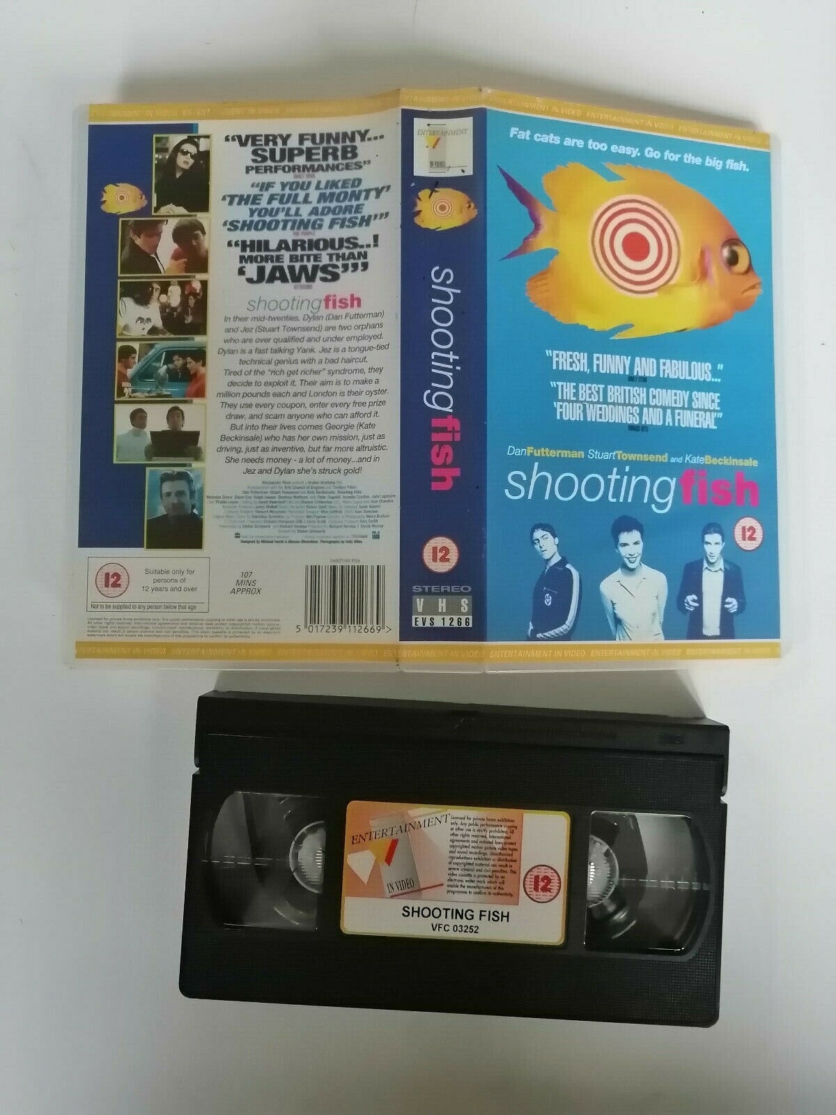 Shooting Fish VHS Video 1997 Crime Comedy Kate Beckinsale | eBay UK
