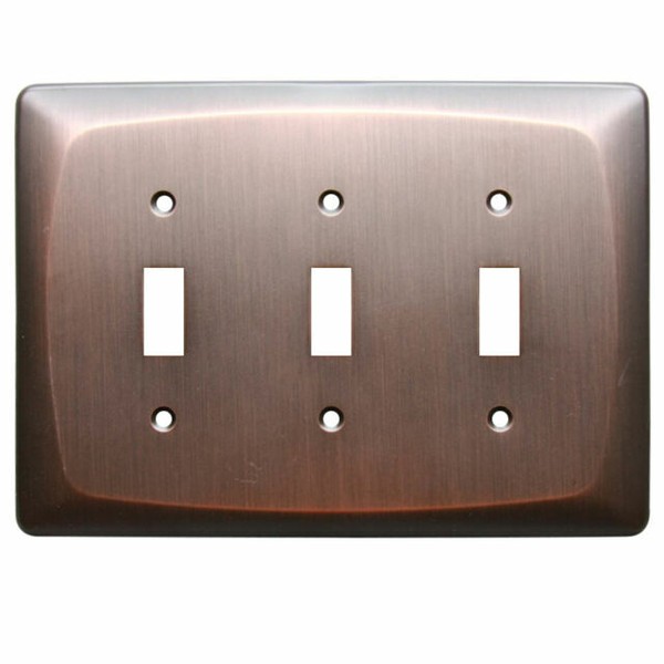 Allen Roth Triple Switch Toggle Metal Wall Plate 0364657-all 3 for One ...