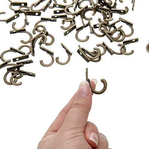 100 Pieces Key Hooks Jewelry Small Hooks Key Hanging Small Hooks Wall ...