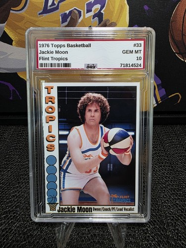 1976 TOPPS Basketball #33 Jackie Moon Flint Tropics Vintage Custom Card ...