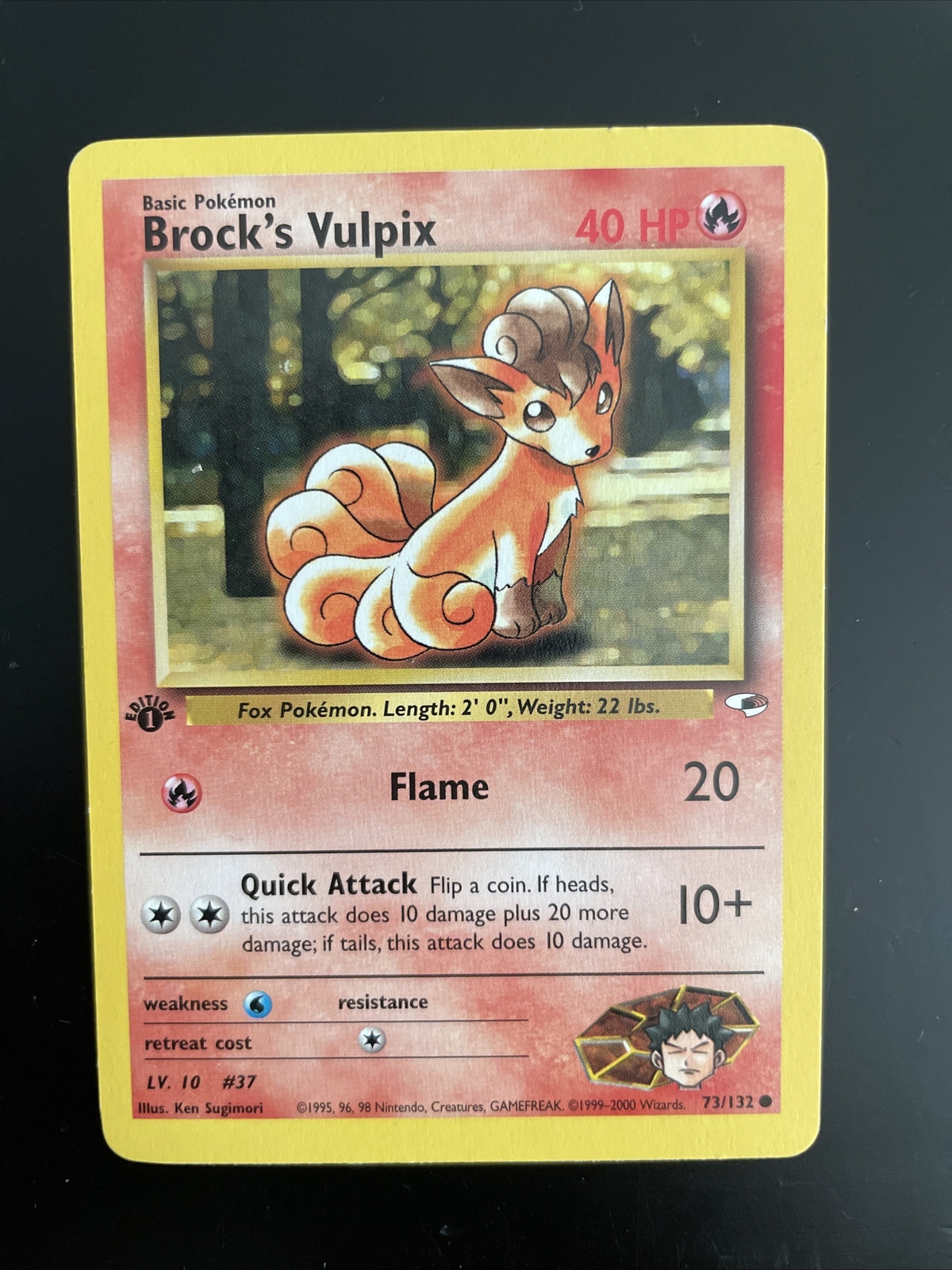 Brock's Vulpix🔥1st Edition WOTC Gym Heroes🔥Pokemon🔥NM🔥73/132 | eBay