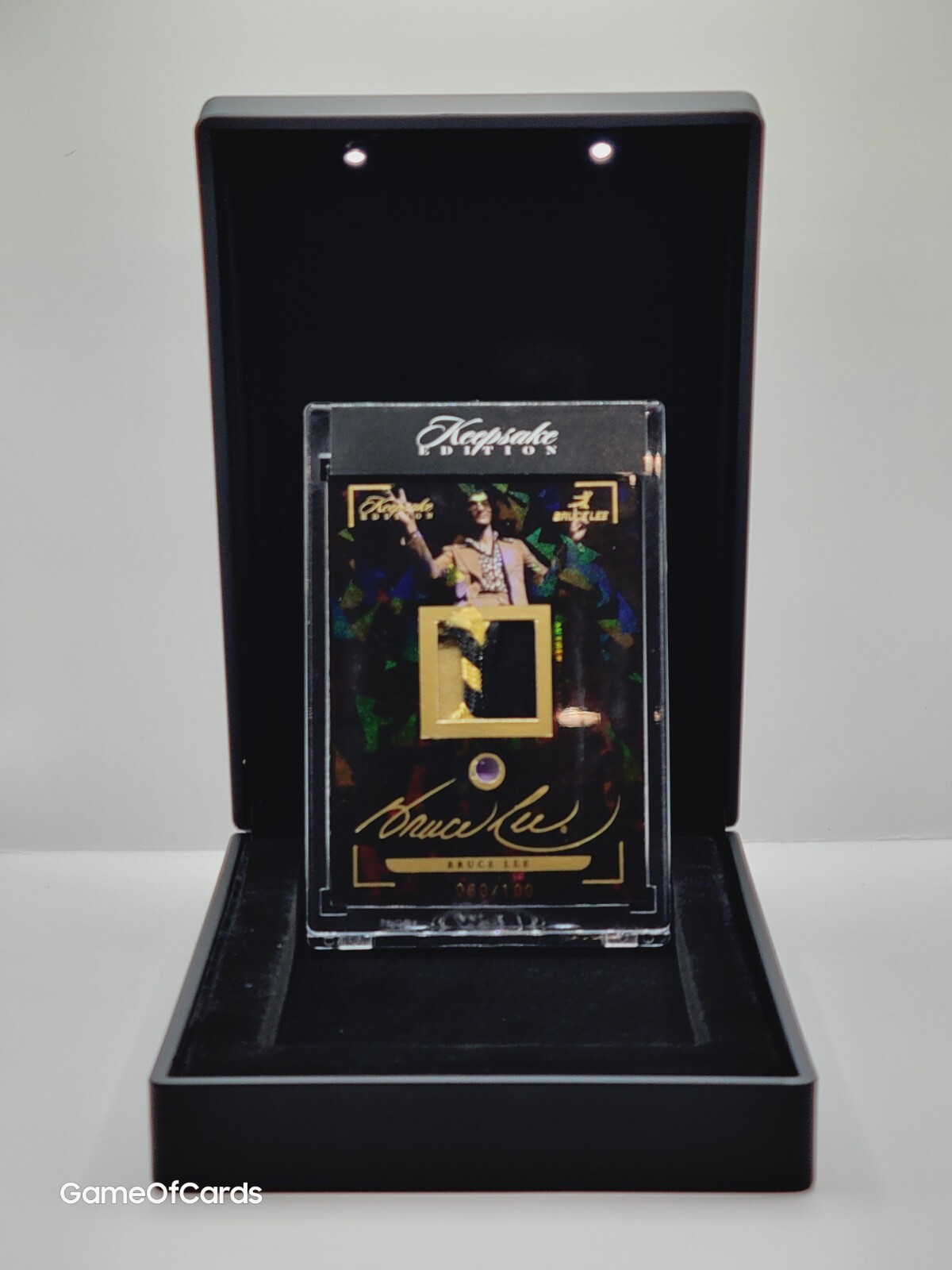 2024 Keepsake Edition BRUCE LEE Authentic Gemstone 3-Color Relic Card ...