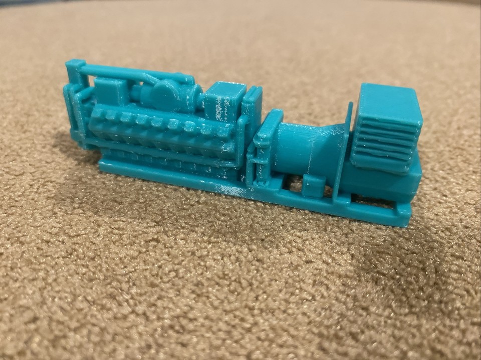 HO Scale 1/87 Diesel Generator Loads For Flat Car Freight | eBay