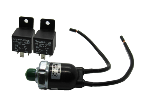 110 PSI ON 145 PSI OFF Sealed Pressure Switch W/ 2-40 AMP Relays Air ...