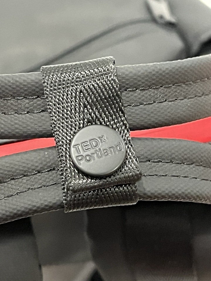 TEDX Portland Portland Gear Backpack TEDX TedxPortland Black New with ...