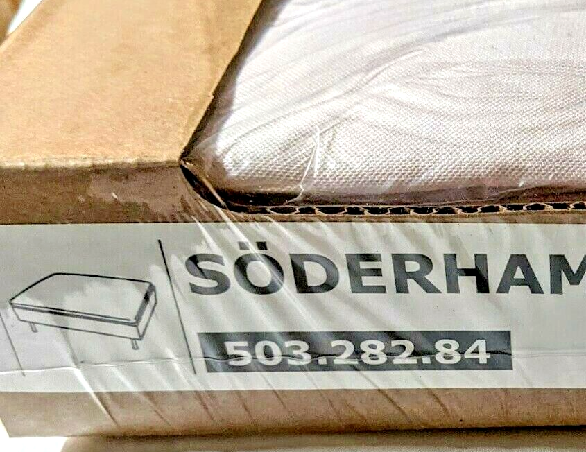 Ikea SODERHAMN Footstool / Ottoman Cover Slipcover SAMSTA LIGHT PINK ...