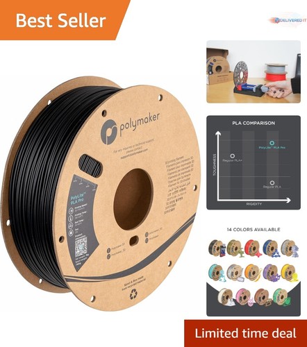 PLA Pro Filament 1.75mm Black High Rigidity Impact Resistant 1kg 3D ...