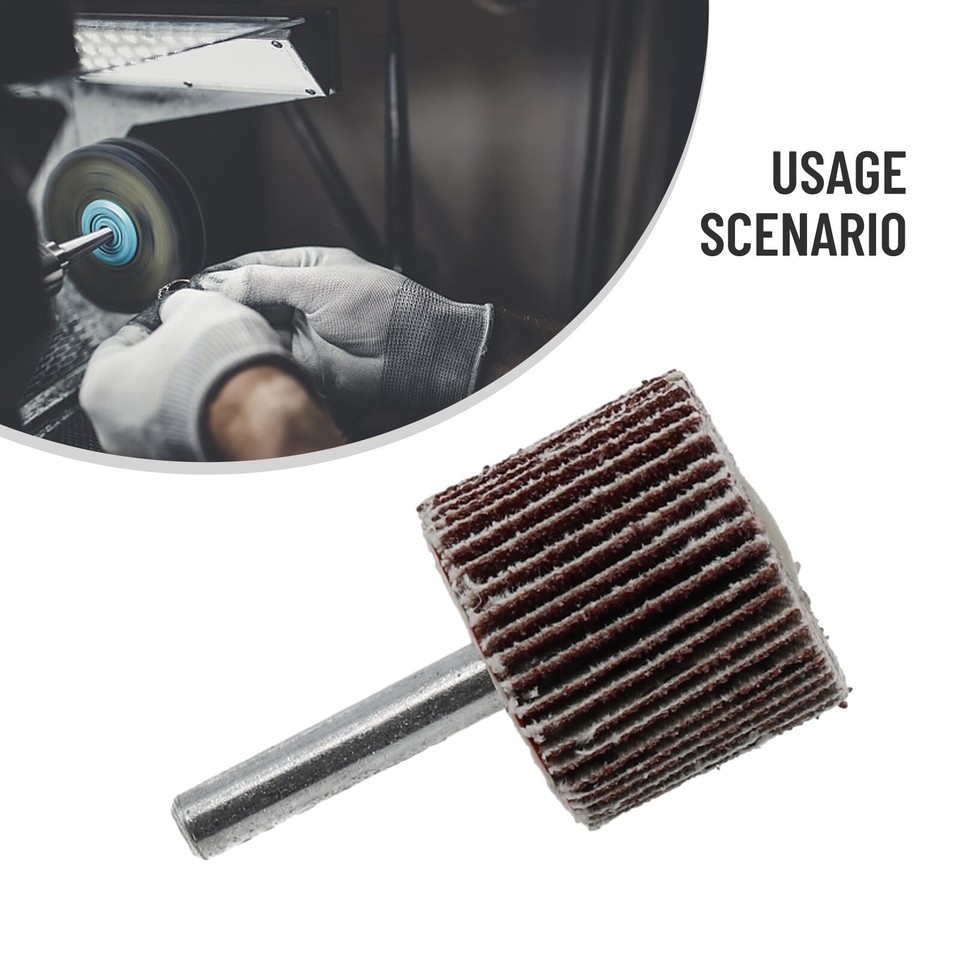 Sanding Flap Wheel Disc Abrasive Grinding Polishing Tool 6mm Shank 80 ...