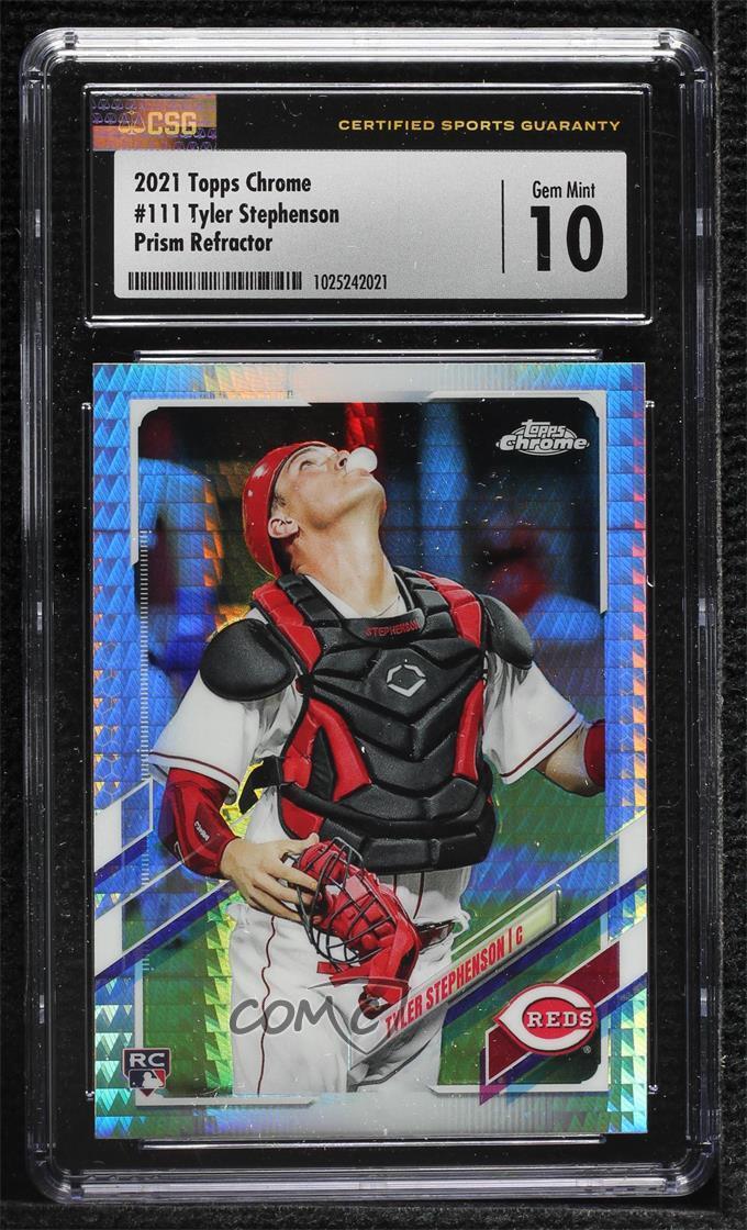 2021 Topps Chrome - Prism Refractor #111 Tyler Stephenson (RC) for sale ...