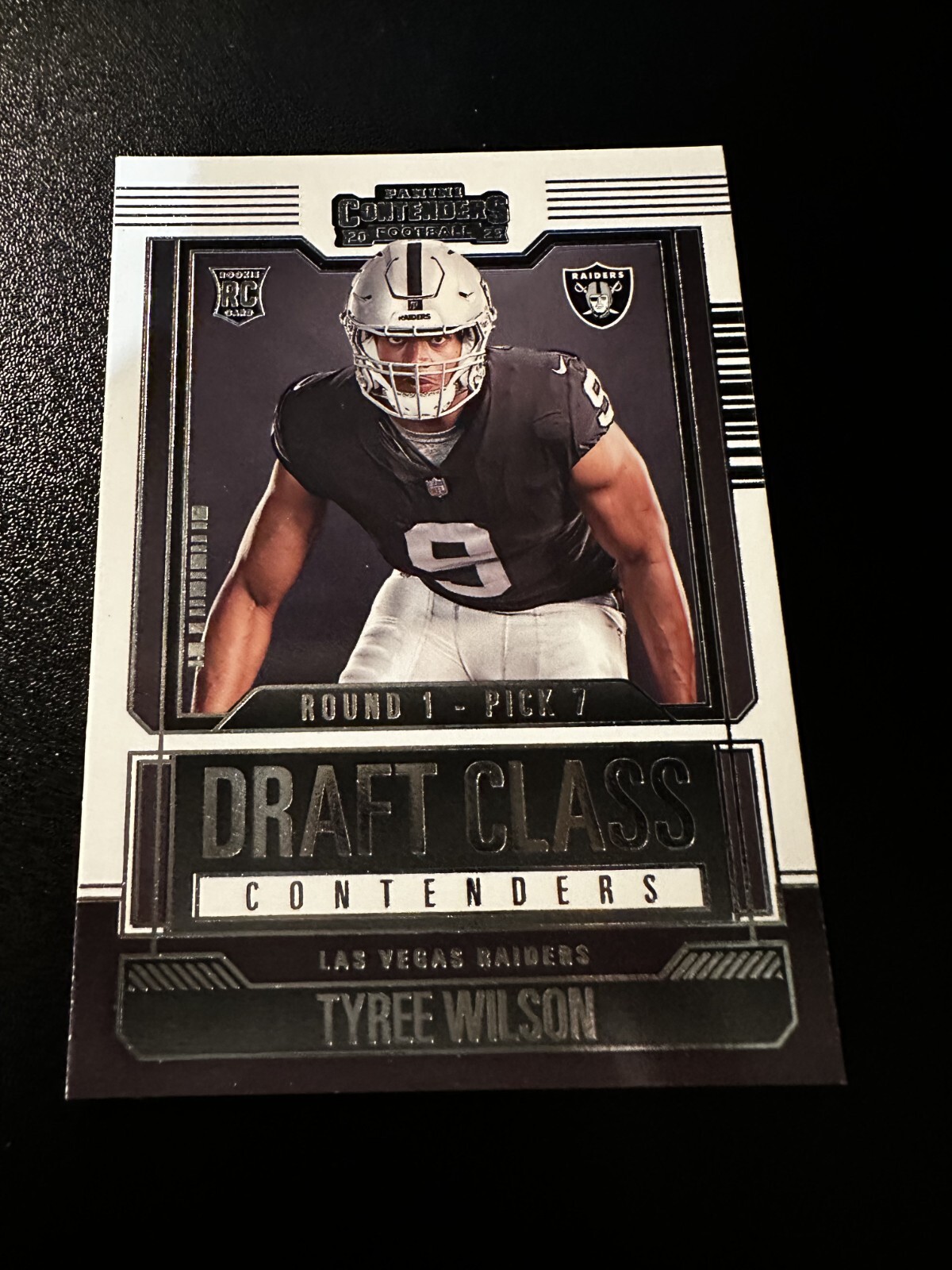 2023 Panini Contenders Draft Class Rookie Tyree Wilson #23. Raiders [1. ...