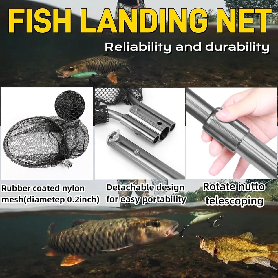 Large Fishing Net Rubber Fishing Net Large Heavy Duty Extra Large ...