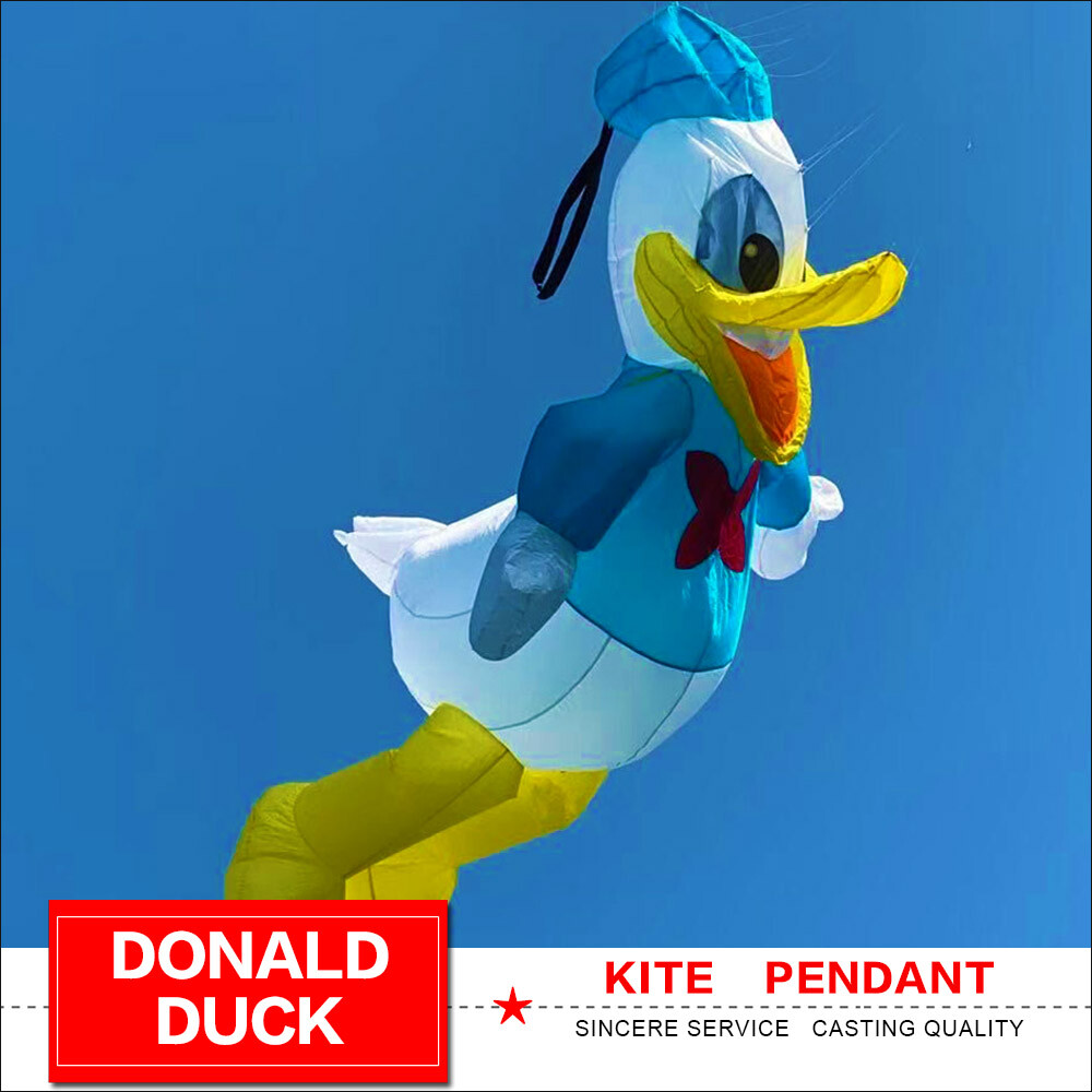 9KM 4m Cartoon Duck Kite Line Laundry Soft Inflatable 30D Ripstop Nylon ...