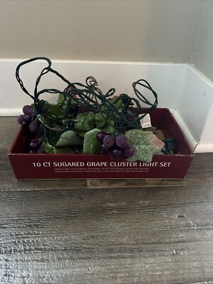 Wilson & Fisher 10 CT Sugared Grape Cluster Light Set | eBay