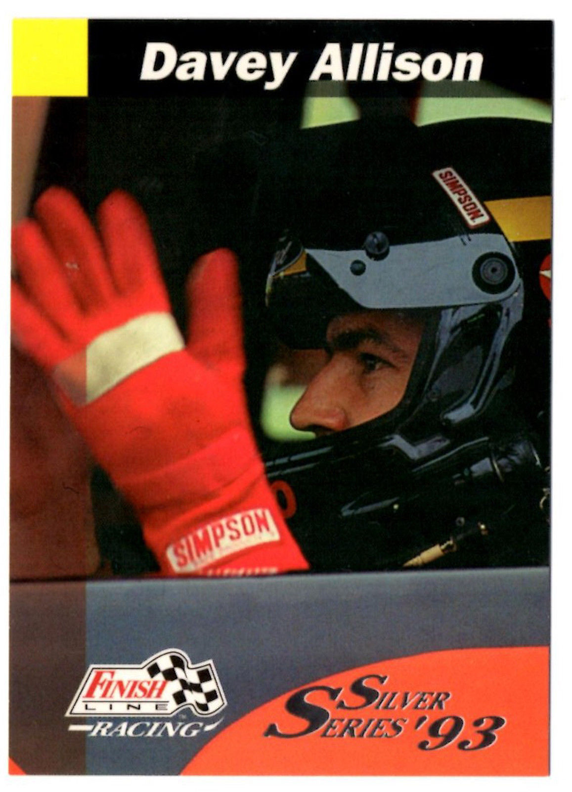 1993 Finish Line Racing Silver Series Parallel Card Davey Allison # 89 ...