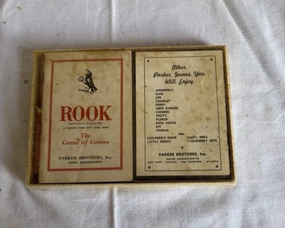 1936 Vintage ROOK Parker Brothers Card Game - Complete with Original ...